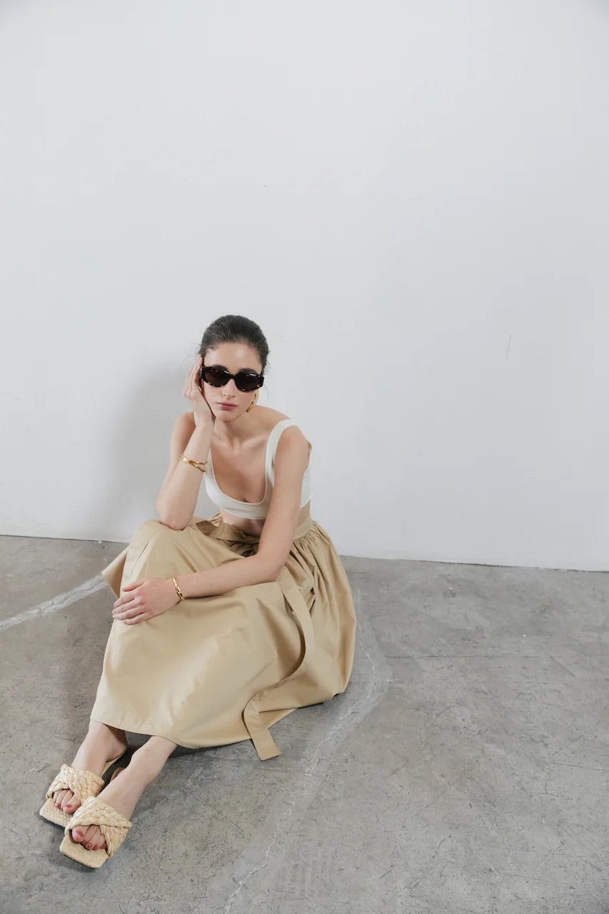 Midi Skirt Tan | CASALINA